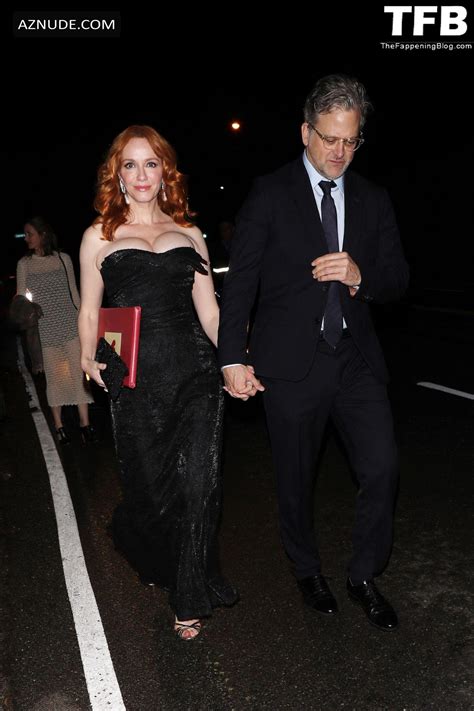 Christina Hendricks Displays Her Sexy Boobs As She Attends The Jennifer