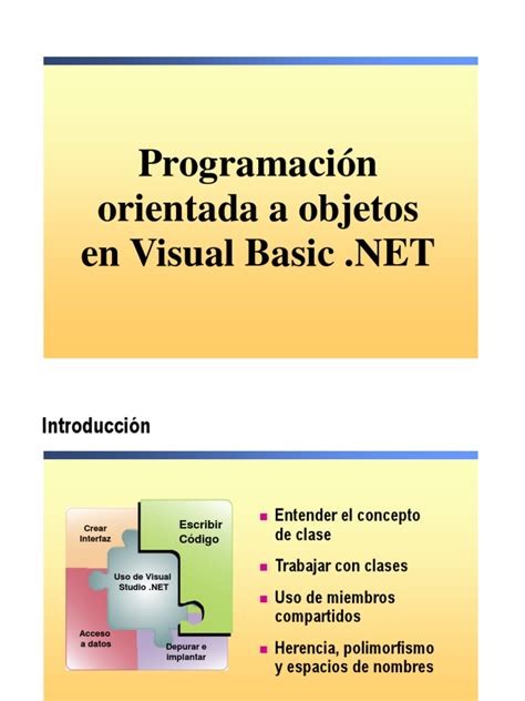 Programacion Orientada A Objetos En Visual Basic Pdf Herencia