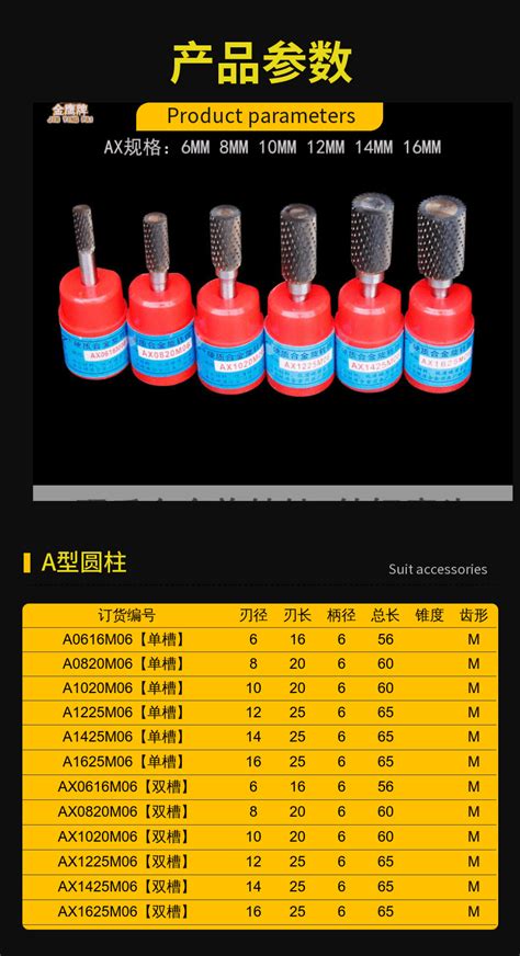 金鹰硬质合金旋转锉钨钢磨头合金旋转锉AD型圆柱形钨钢打磨头 阿里巴巴