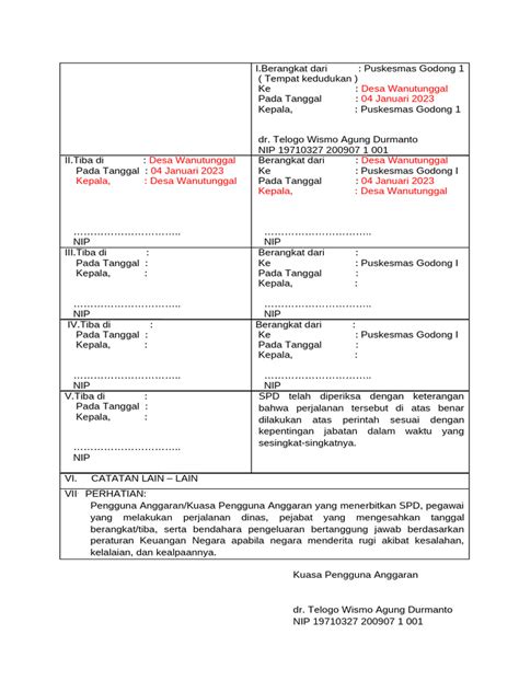 5 Contoh Spd Belakang Pdf