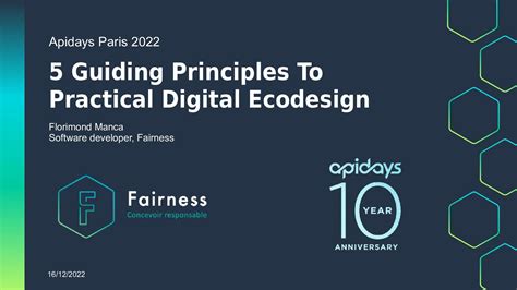Apidays Paris 2022 5 Guiding Principles To Practical Digital