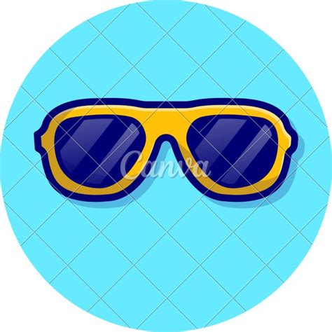 Glasses Cartoon Vector