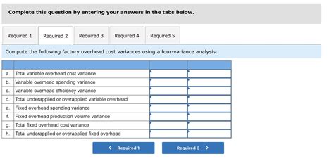Solved The Company Uses A Standard Cost System And Applies