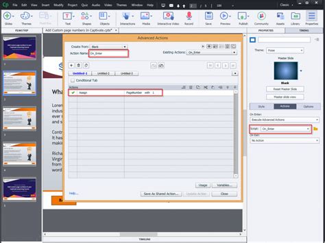How To Add Custom Page Numbers In Adobe Captivate 2019