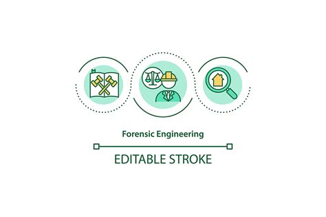 Forensic Engineering Concept Icon Graphic By Img Visuals Icons