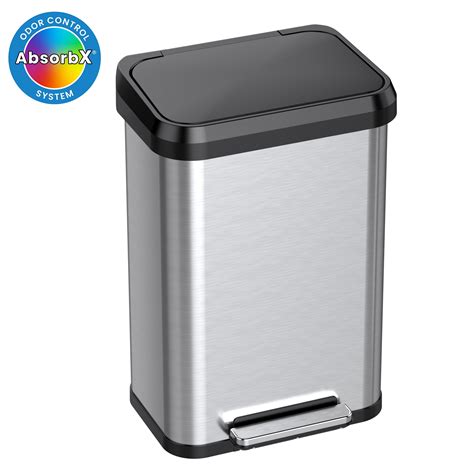 Itouchless Softstep Exp 132 Gallon Step Pedal Trash Can With Absorbx