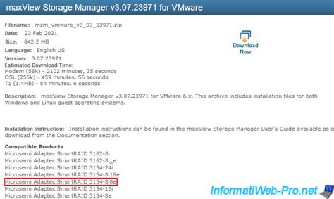 Manage An Adaptec Smartraid Controller On Vmware Esxi 67 From Adaptec Maxview Storage Manager
