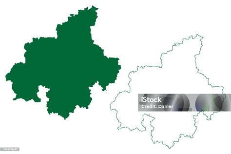 Hassan District Map Vector Illustration Scribble Sketch Hassan Map