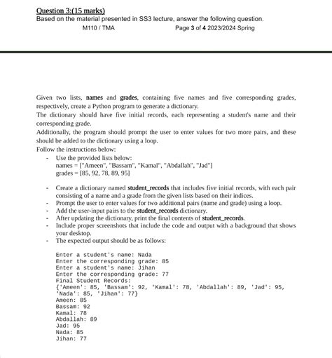 Solved Question 315 ﻿marksbased On The Material Presented