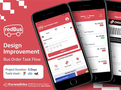RedBus Order Bus Task Flow And UI Redisign On Behance