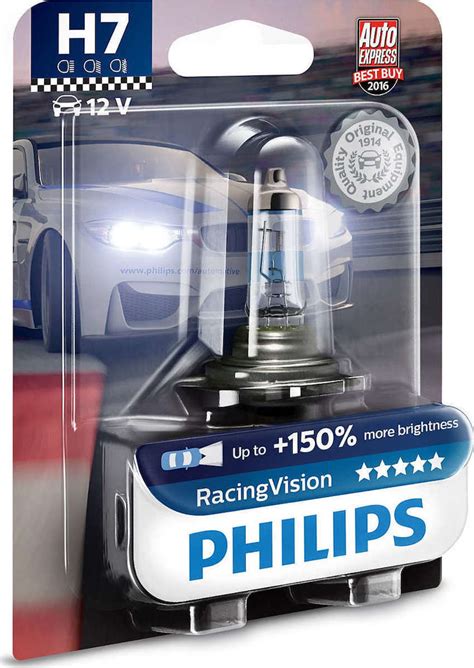 Philips H7 RacingVision +150% 12V 1τμχ | Skroutz.gr