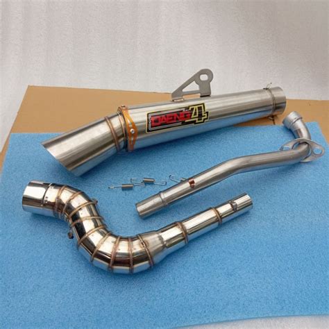 Stainless Daeng Sai Conical Set For Wave Xrm Rs Smash Raider J Wave