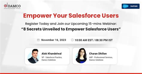 Welcome You Are Invited To Join A Webinar 8 Secrets Unveiled To Empower Salesforce Users