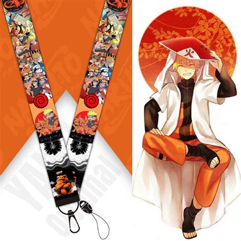 Naruto Shippuden Boruto Anime Naruto Uzumaki Keychain Clip Lanyard