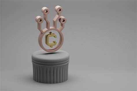 아름다운 추상 일러스트레이션 은 열 스탠드와 멋진 배경에 블록 체인 토큰 기호 아이콘 3d 렌더링 그림입니다 디자인배경 패턴 0명에 대한 스톡 사진 및 기타 이미지 Istock