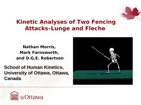 Pdf Kinetic Analyses Of Two Fencing Attacks Lunge And Fleche Powerpoint Presentation