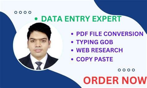 Do Data Entry Expert By Sajib Offical Fiverr