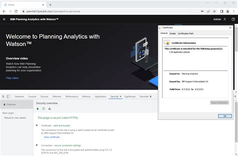How To Configure IBM Planning Analytics Workspace With Custom SSL