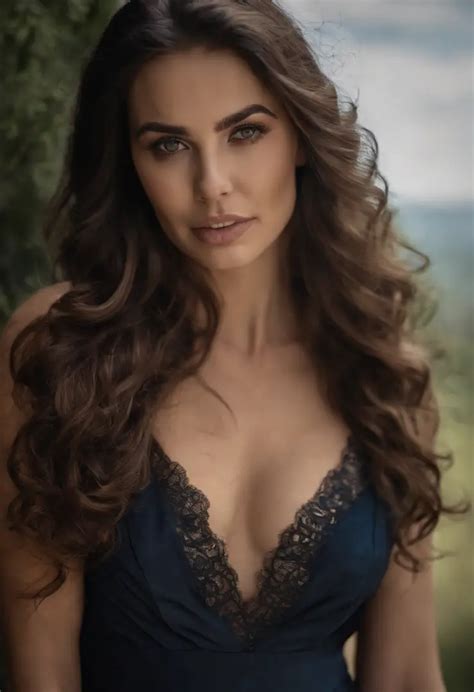 Hot Supermodels Stunning Cute Dimples Blue Eyes Seaart Ai
