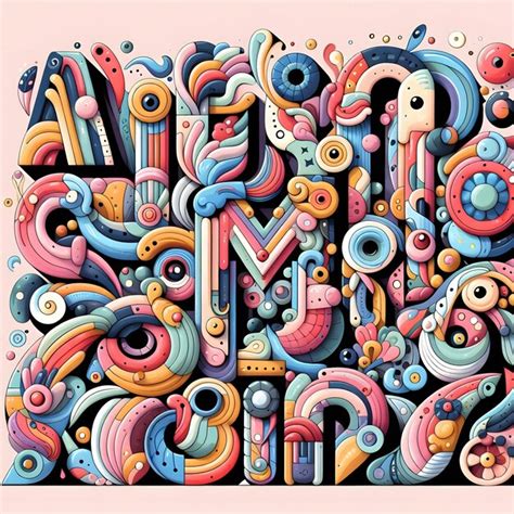 Premium Photo Vibrant Abstract Objects Colorful Alphabet Letters Collection For Creative Projects
