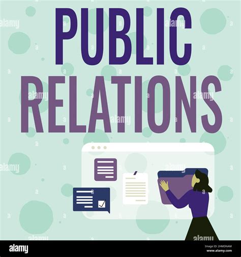 Hand Writing Sign Public Relations Business Idea Practice Managing Spread Of Information