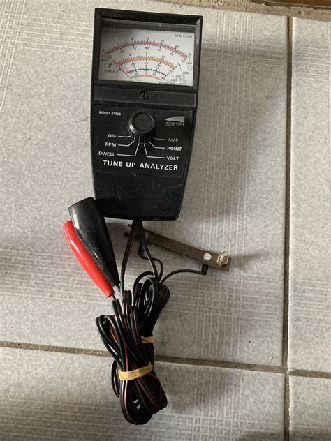 Vintage Auto Tune Tune Up Analyzer Handheld Model At105 Retro Unit