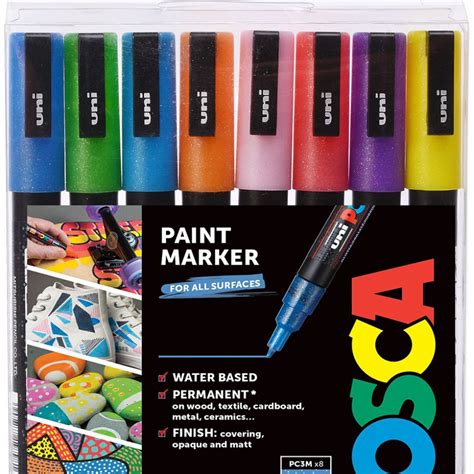 Posca Sparkling Colours Set Pk 8 Clark Craft Products