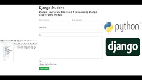 Django How To Use Bootstrap 4 Forms Using Django Crispy Forms Module
