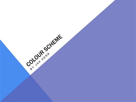 Colour Scheme Ppt Colour Scheme Ppt