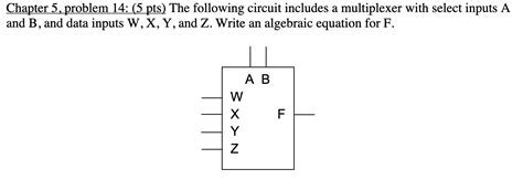 Solved Chapter 5 Problem 14 5 Pts The Following Circuit