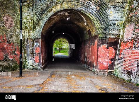 Railway Underpass Foot Tunnel Under The Line Between Elmstead Woods And