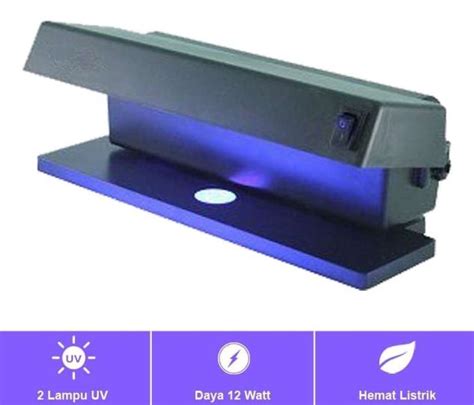 Promo Alat Deteksi Uang Palsu / Sensor Ultraviolet Counterfeit Fake ...