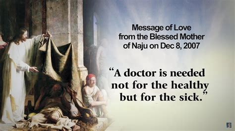 A Doctor Is Needed Not For The Healthy But For The Sick Youtube
