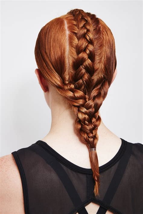 Dutch French Braid Mohawk Final Look How To Do A Mohawk With A Braid