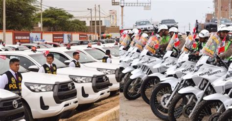 Lambayeque Gobierno Regional Entregó Camionetas Y Motos A La Pnp Para
