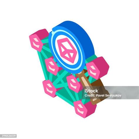 Blockchain Explorer 분산 응용 프로그램 아이소 메트릭 아이콘 벡터 일러스트 레이 션 3차원 형태에 대한 스톡 벡터 아트 및 기타 이미지 Istock