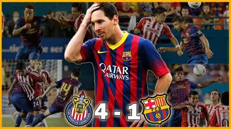 El Dia Que Chivas Se Impuso Ante El Barcelona Fc Youtube