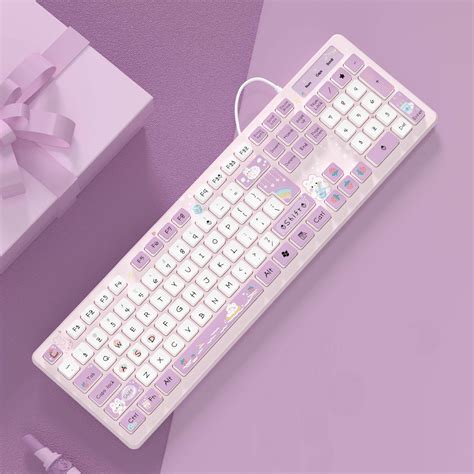Wired Keyboard For Office PC With Mute Click Kitchenware Crew
