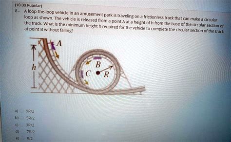 Solved 1000 Points 8 Loop The Loop Vehicle In An Amusement Park
