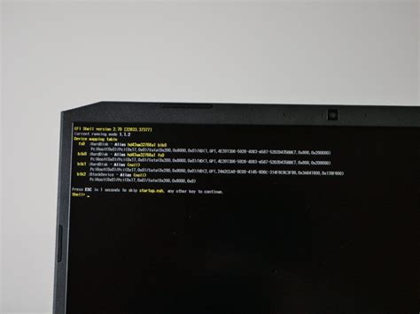 EFI Shell Version 2 70 Come Installare Windows 10 Sul PC