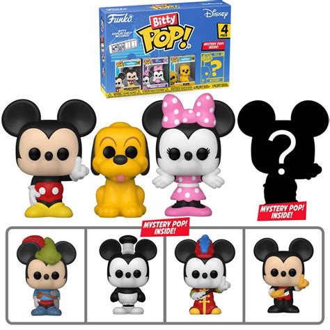 Tiny But Oh So Cute Funko Introduces Disney Bitty Pop Mini Figure 4 Packs Funko Bitty Pop