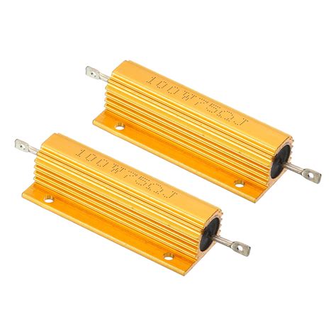 Unique Bargains 100w 75 Ohm Aluminum Shell Resistor Housing Resistor