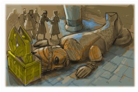 Ark Of The Covenant In The Philistine Temple Of Dagon In Ashdod Bible