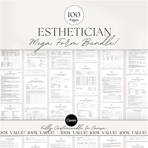 Esthetician Consent Forms Esthetician Forms Esthetician Forms Bundle