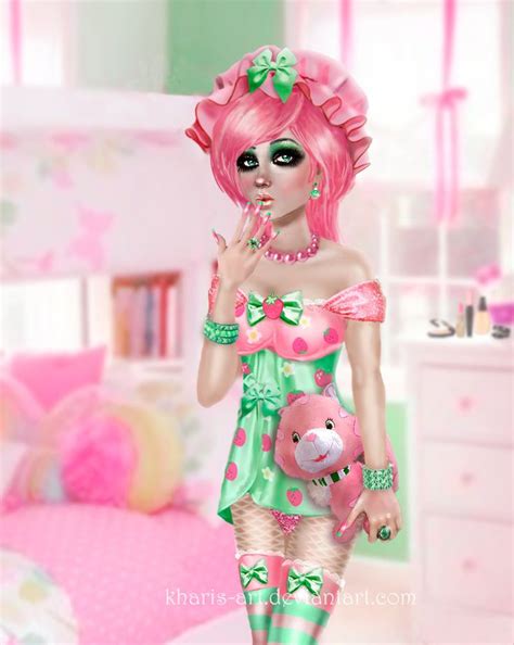 Strawberry Shortcake Drawing By Kharis Art Deviantart