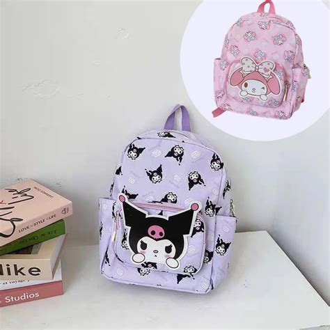 Mochila Escolar Infantil Sanrio Kuromi Distribuidora Por Mayor