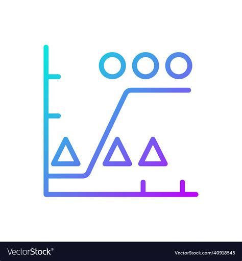 Data Mining Analytics Gradient Linear Icon Vector Image