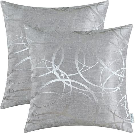Calitime Throw Pillow Covers Pack Of 2 Modern Shining