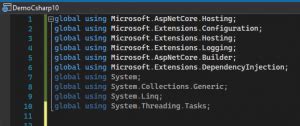 Introducing C 10 Global Usings Example With ASP NET Core 6 Anthony