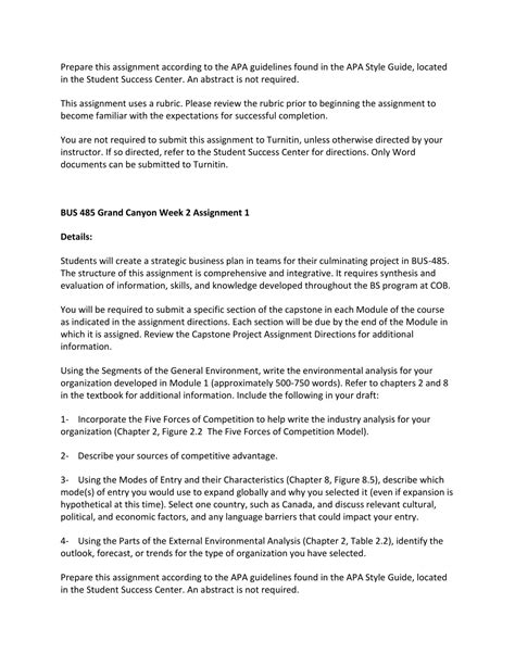 Ppt Bus 485 Grand Canyon All Week Assignment Package Powerpoint